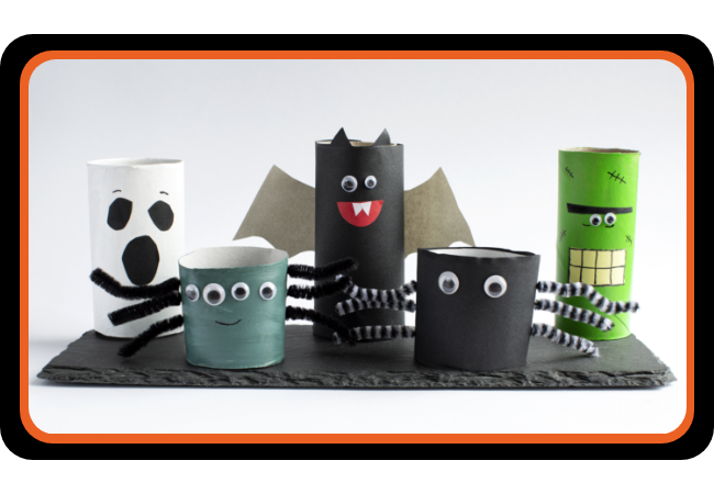 Skumle dorullfigurer / Halloween 1-4 / Halloween / Container / Salaby DEV