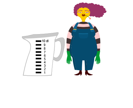 Øv på desiliter / Arbeidsark / 4. trinn / Matematikk / Byparken 3–4 ...